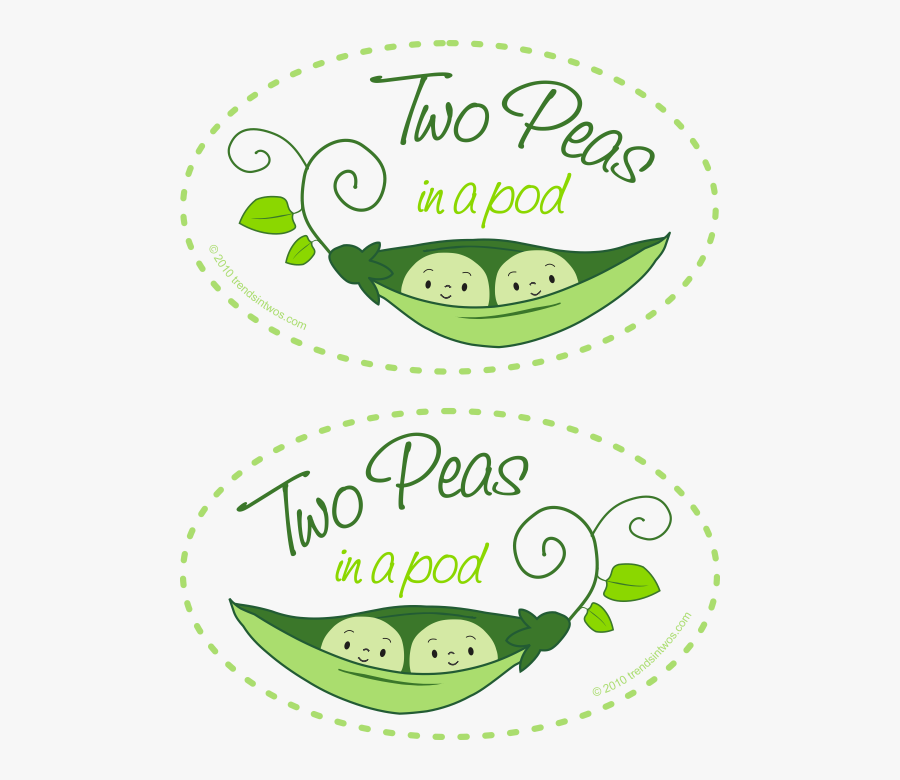 Two Peas In A Pod Twins , Free Transparent Clipart - ClipartKey