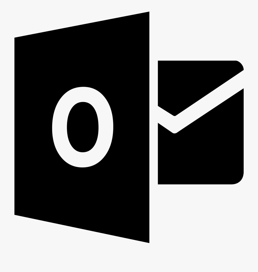 Logo,font,clip And White,square,circle - Outlook Logo Icon , Free ...