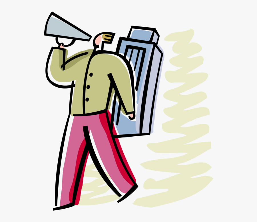 Vector Illustration Of Businessman Makes Important , Free Transparent ...