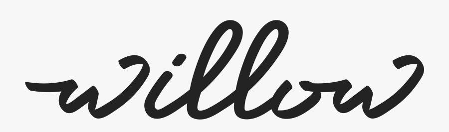 Willow - Calligraphy , Free Transparent Clipart - ClipartKey