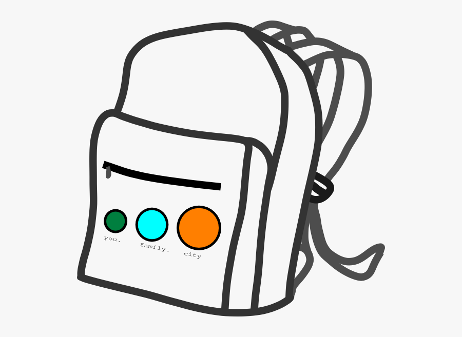 Backpack Outline , Free Transparent Clipart - ClipartKey