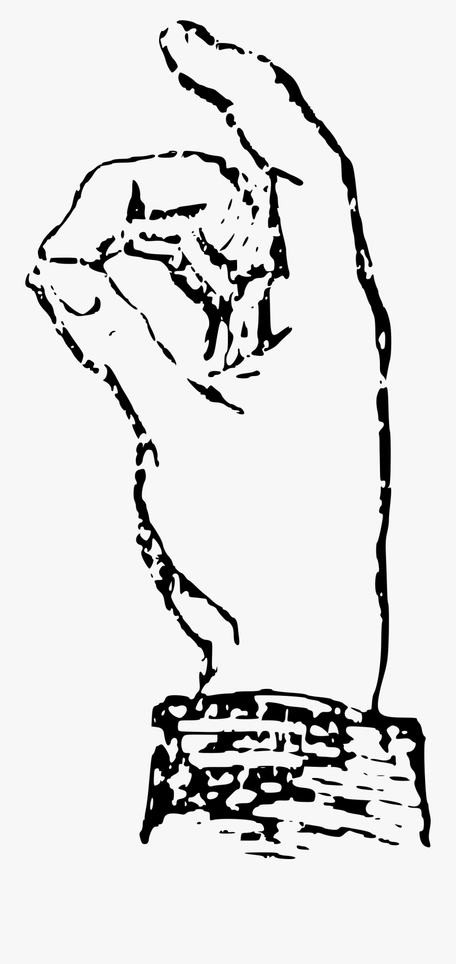 Deaf Alphabet D Clip Arts - Sign Language Trace , Free Transparent ...