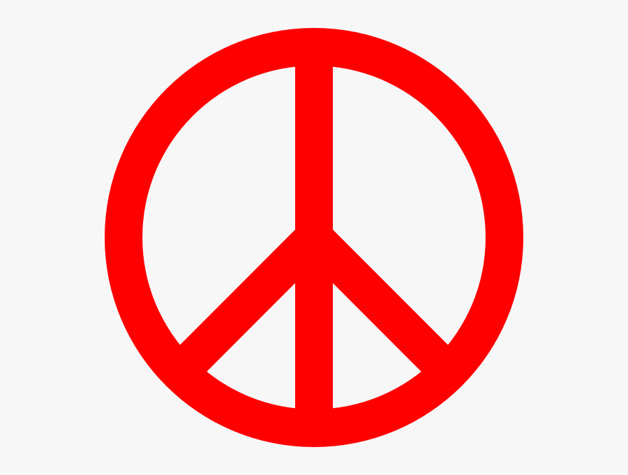 Clipart Png Peace Sign Download - Red Peace Sign Png , Free Transparent ...