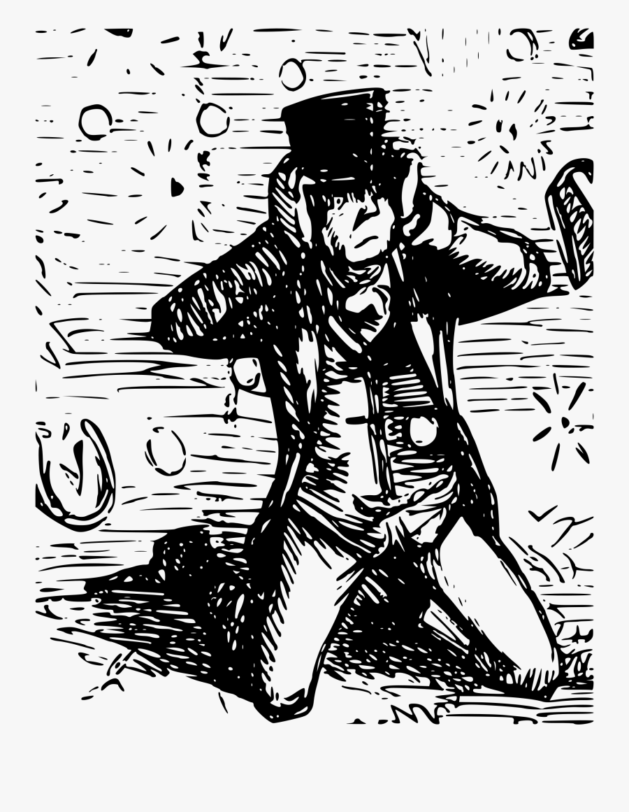 Puzzled Man In A Top Hat Clip Arts - Hat , Free Transparent Clipart ...