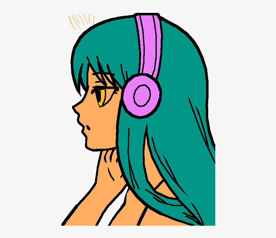Anime Girl Not Colored , Free Transparent Clipart - ClipartKey