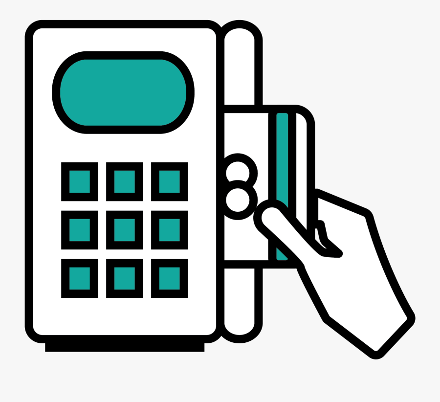 Credit Card Machine Vector , Free Transparent Clipart - ClipartKey