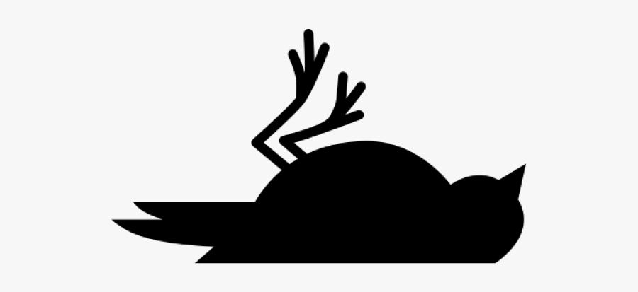 Dead Bird Silhouette , Free Transparent Clipart - ClipartKey