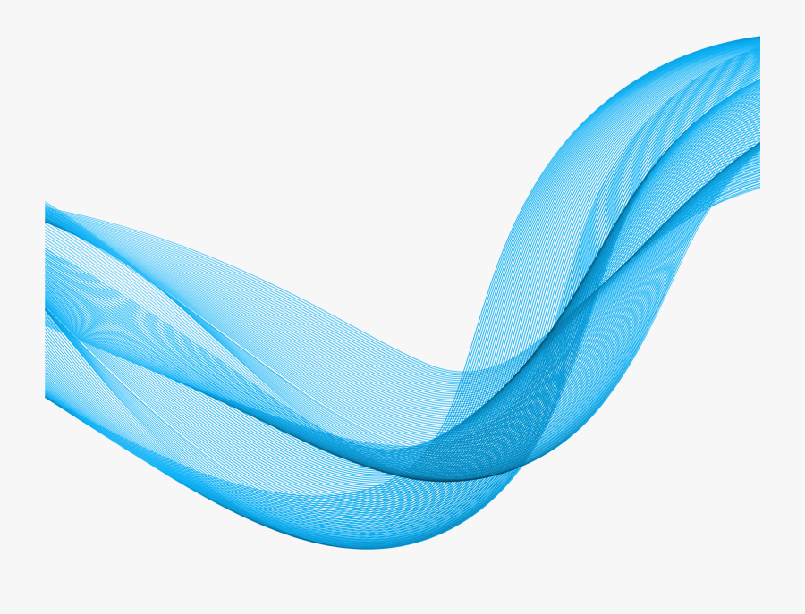 Curved Lines Decoration Background Transparent Png - Blue Background ...