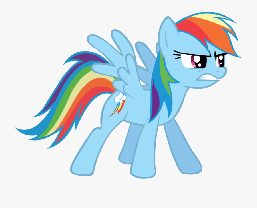 My Little Pony - My Little Pony Rainbow Dash Angry , Free Transparent ...