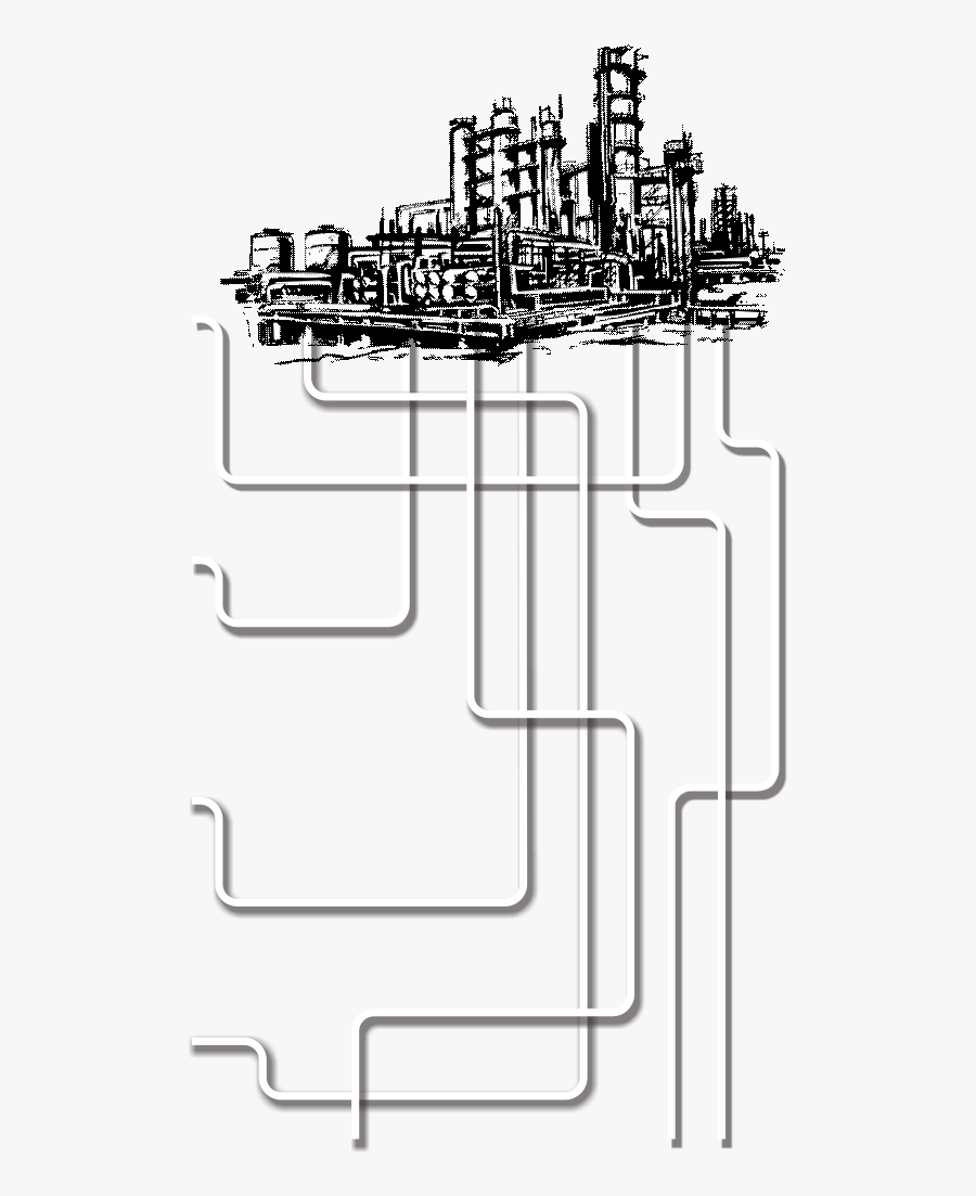 Gallery/line-b0 - Sketches Of Oil Refinery , Free Transparent Clipart ...