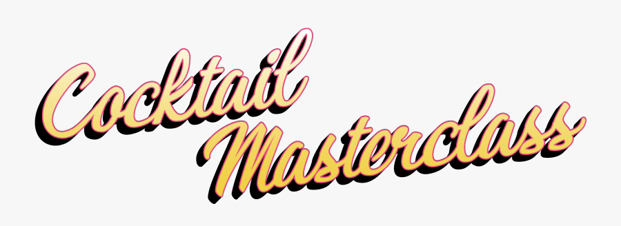 Cocktail Masterclass - Calligraphy , Free Transparent Clipart - ClipartKey