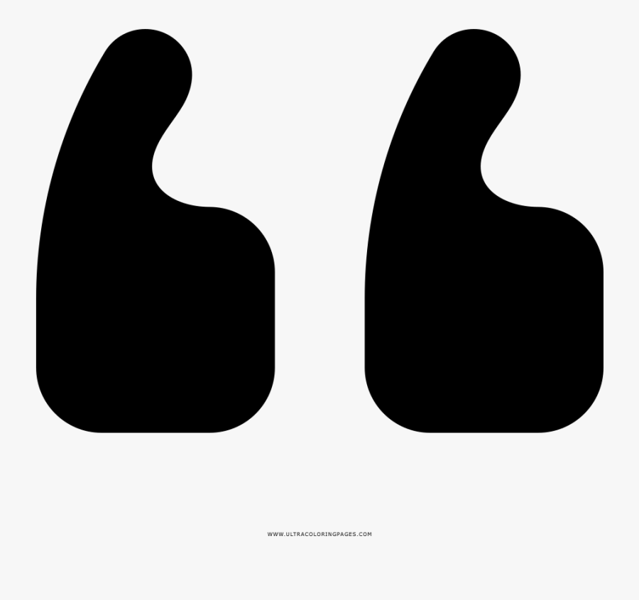 Quotation Marks Coloring Page , Free Transparent Clipart - ClipartKey