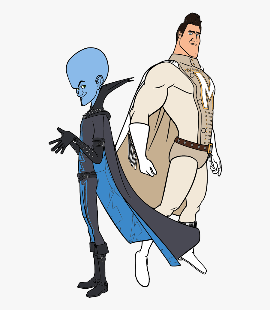 Drawing Megamind And Metro Man , Free Transparent Clipart - ClipartKey