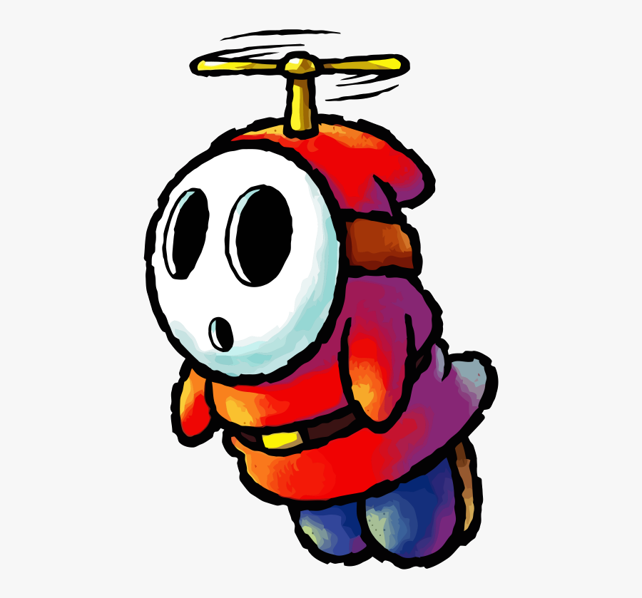 Mario Clipart Bad Guys - Flying Shy Guy Mario , Free Transparent ...