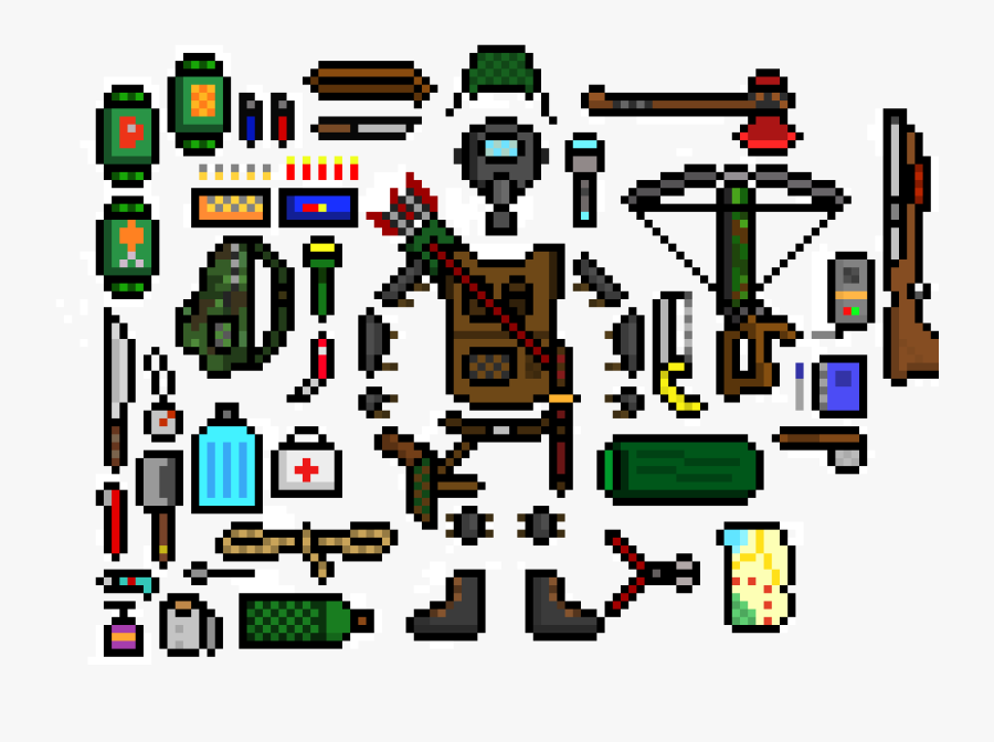 Survival Kit Pixel Art , Free Transparent Clipart - ClipartKey