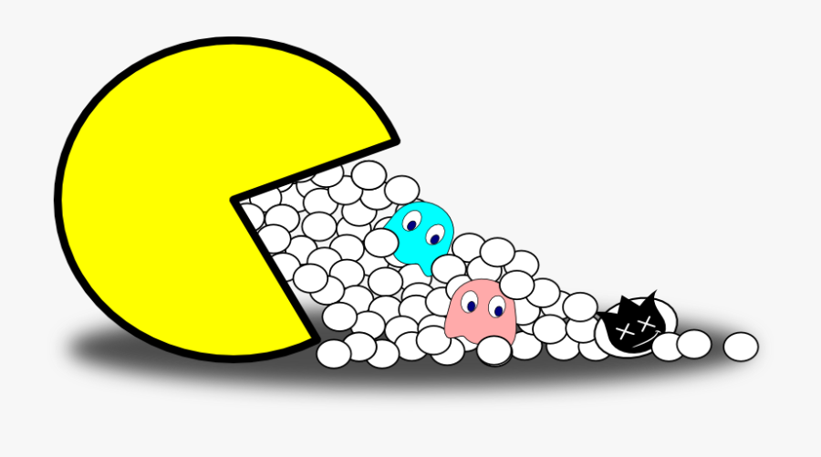 Image Of Pacman Puke Tuckbud Tshirt , Free Transparent Clipart - ClipartKey
