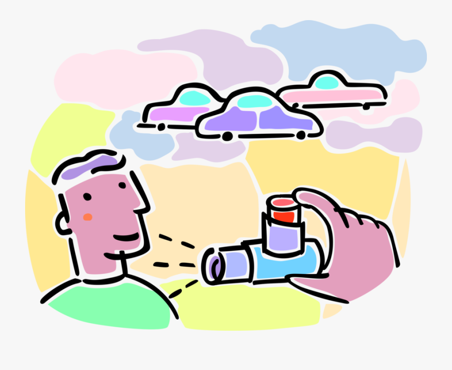 Vector Illustration Of Metered-dose Inhaler Device , Free Transparent ...