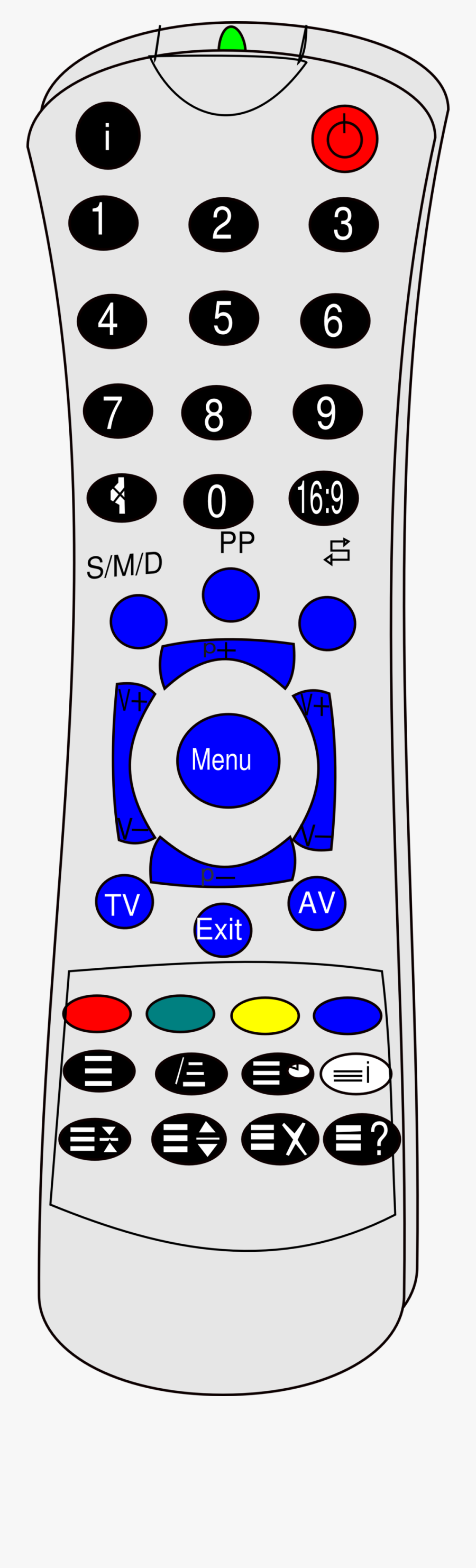 Tv Remote Png Clipart , Free Transparent Clipart - ClipartKey