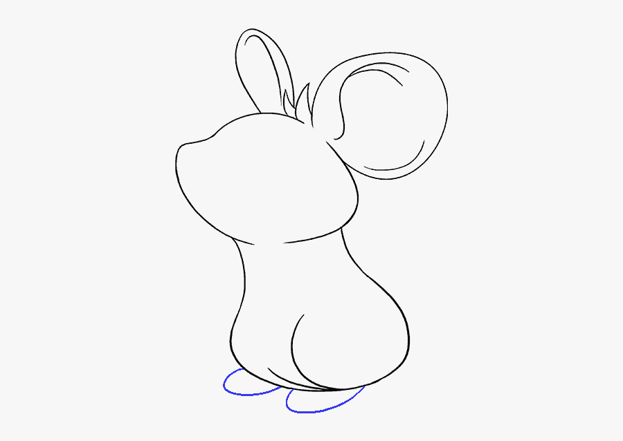 How To Draw A Mouse Step By Step Tutorial Easy Drawing - Line Art ...