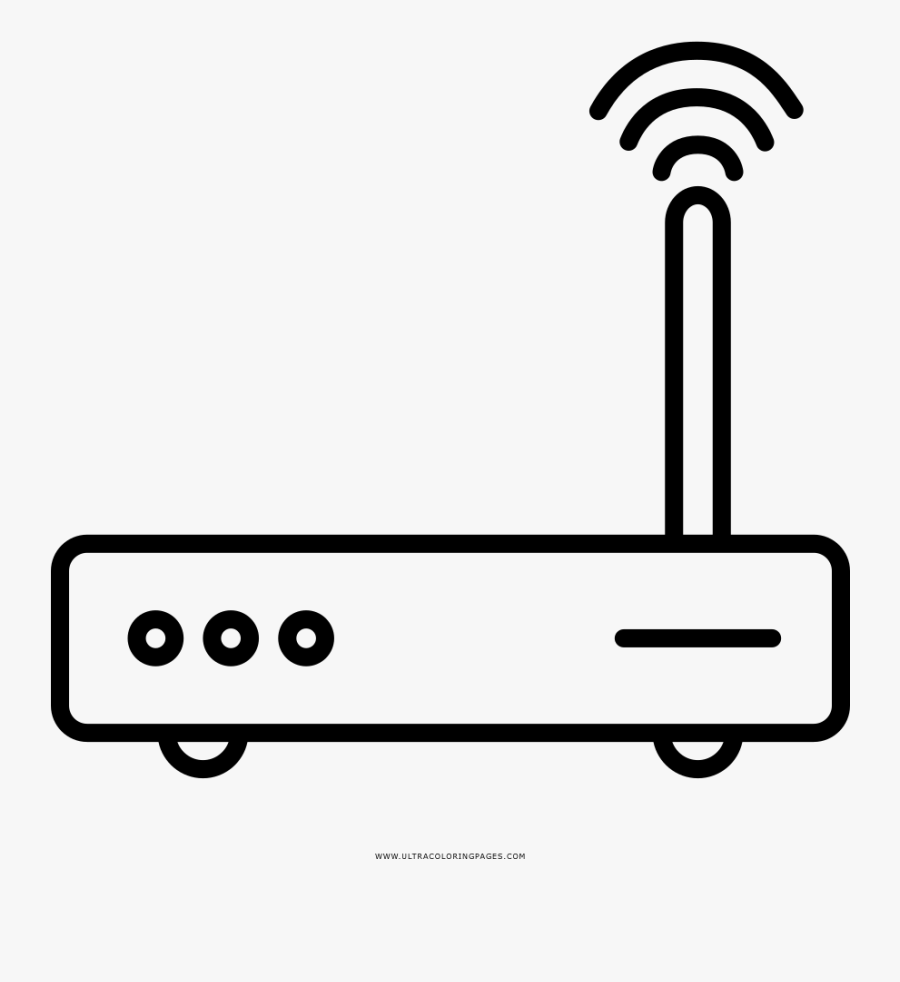 Modem Coloring Page - Modem Para Colorear , Free Transparent Clipart ...