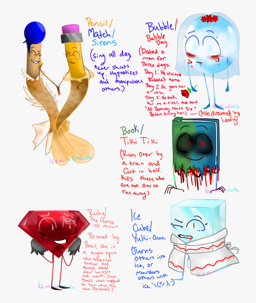 Bfdi Monster Au By Icemintfreeze - Bfdi Monsters , Free Transparent ...