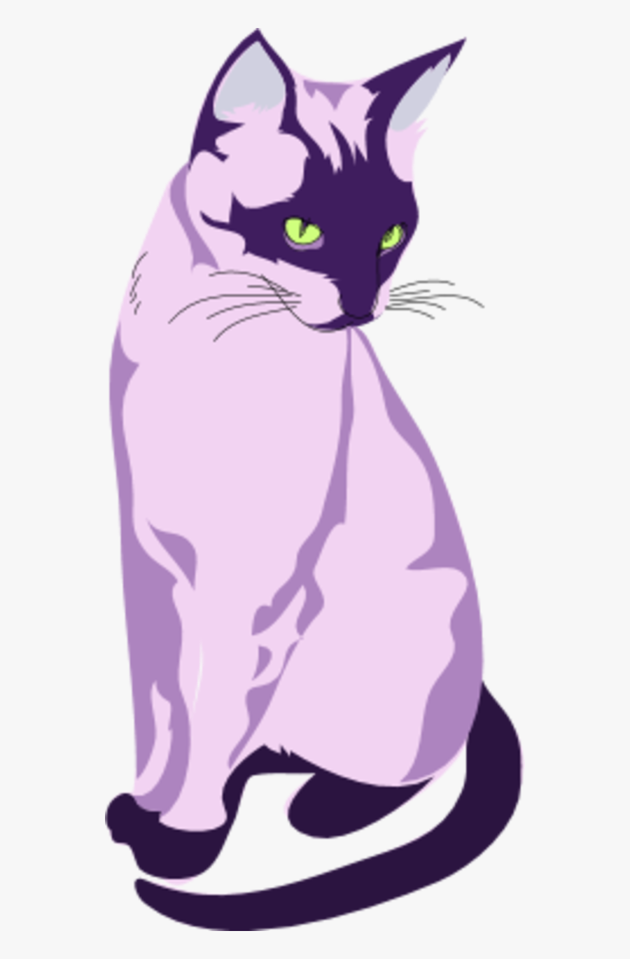Vector Clip Art - Cat Clip Art Colored , Free Transparent Clipart ...
