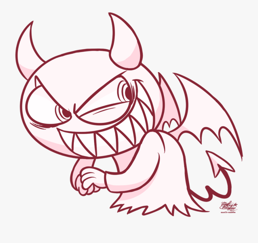 Cartoon Devil Lineart - Cartoon , Free Transparent Clipart - ClipartKey