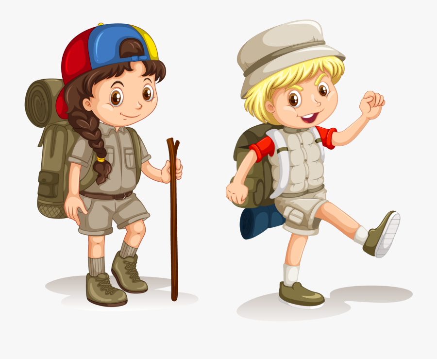Camping Clipart Childrens - Boy Going To Camping , Free Transparent ...