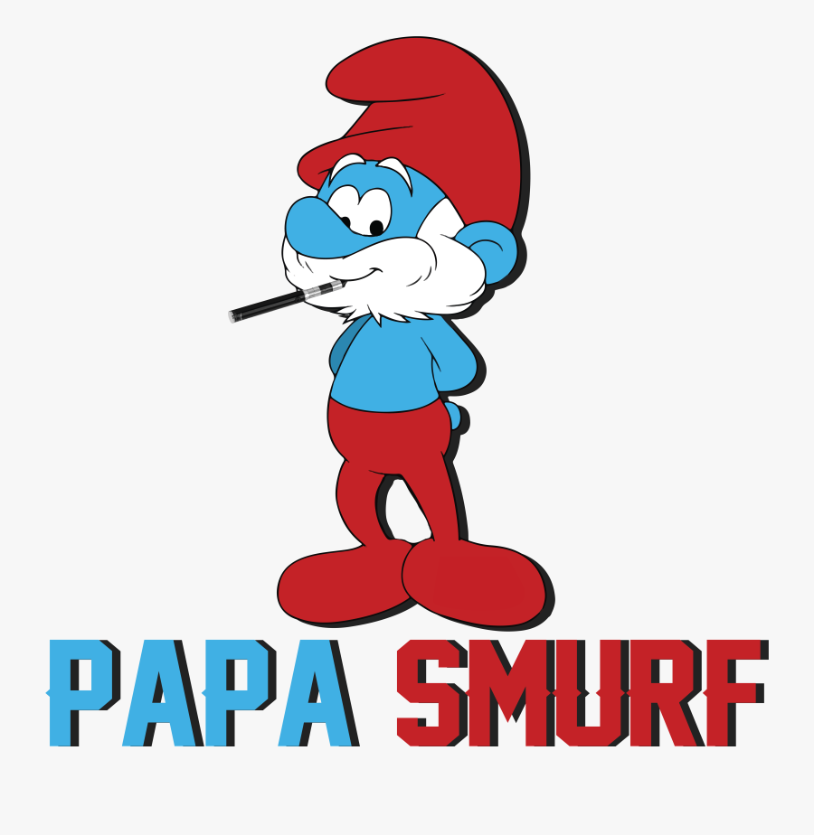 Tobacco Pipe Clipart , Png Download - Papa Smurf Smoking Weed , Free ...