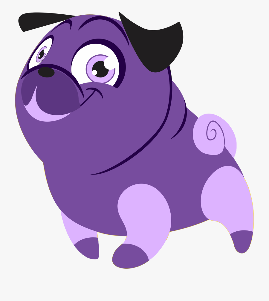 Toy Dog,pug,purple - Cartoon Dog Purple , Free Transparent Clipart ...