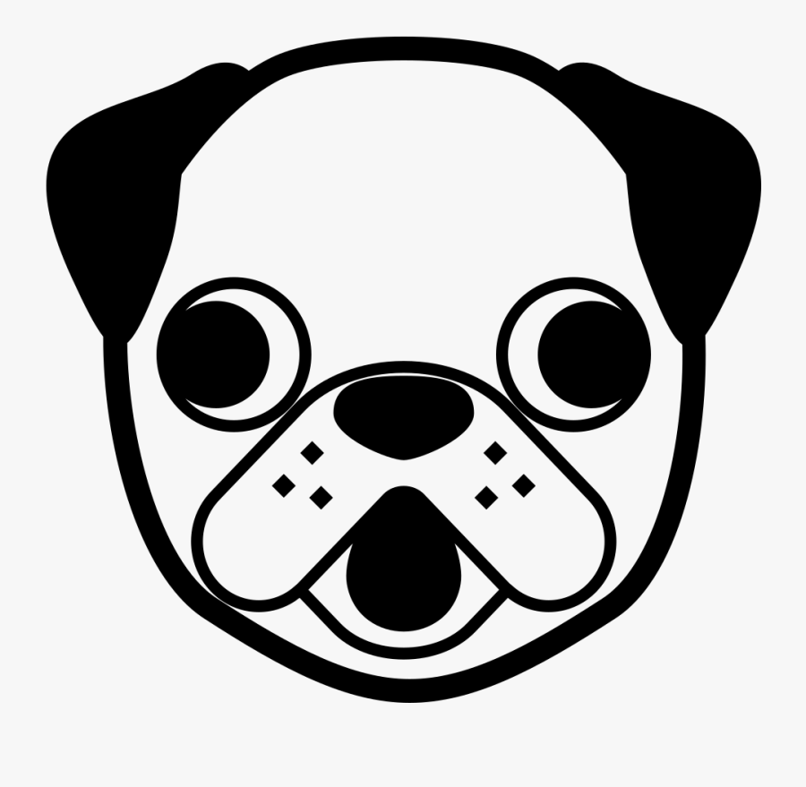 Dog Breed Puppy Pig The Pug Clip Art - Pug Face Clip Art , Free ...