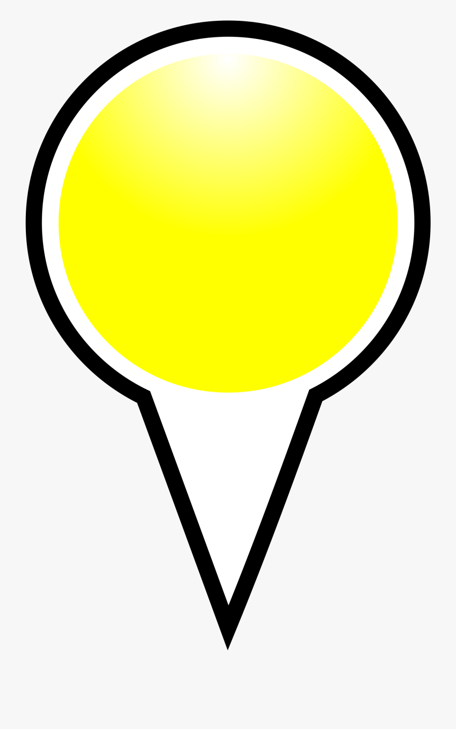 Squat Marker Yellow - Pin Marker Yellow Png , Free Transparent Clipart ...