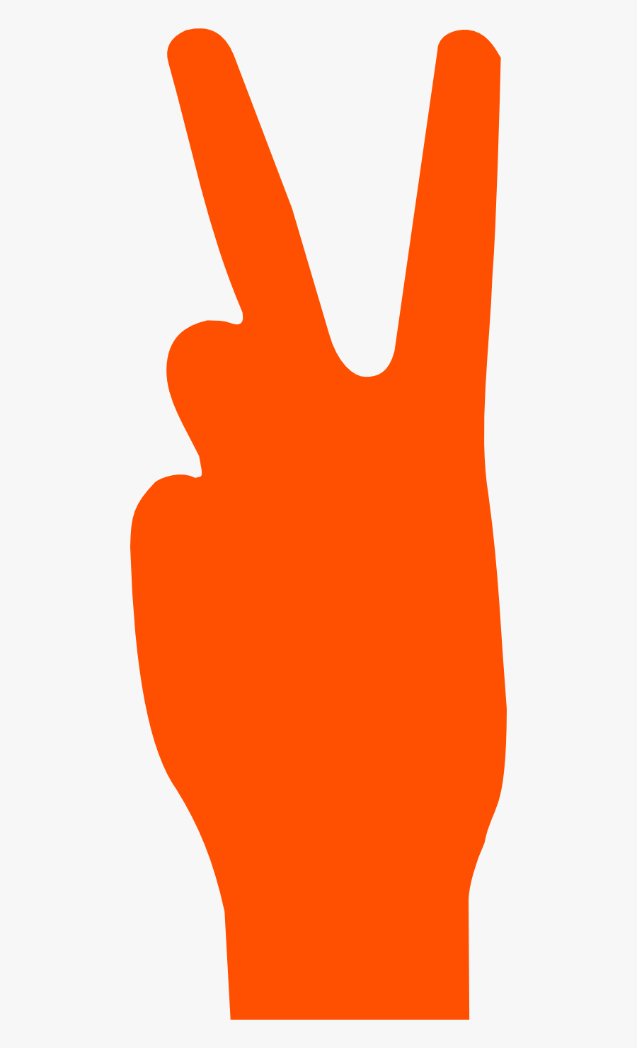 International Orange V Sign Peace Svg Scalable Vector - Peace Orange ...
