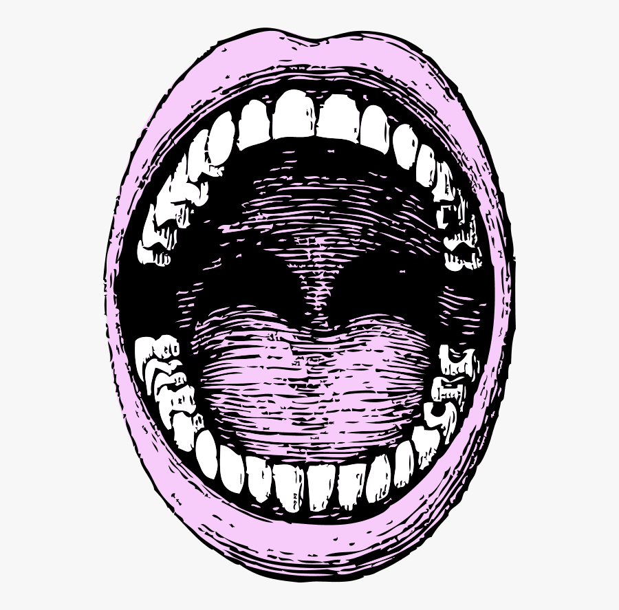 Vector Clip Art - Open Mouth Line Drawing , Free Transparent Clipart ...