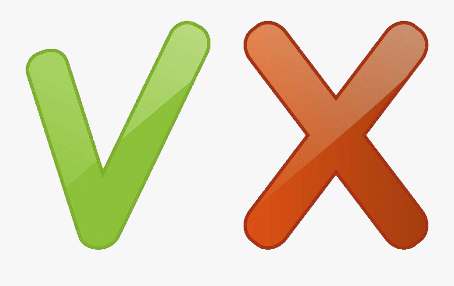 Green Check Red X Png , Free Transparent Clipart - ClipartKey