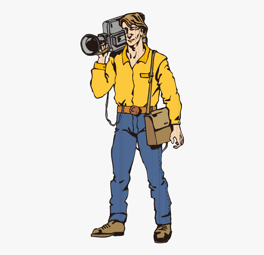 Photography Clipart Cameraman - Camera Man Cartoon Images Free , Free ...