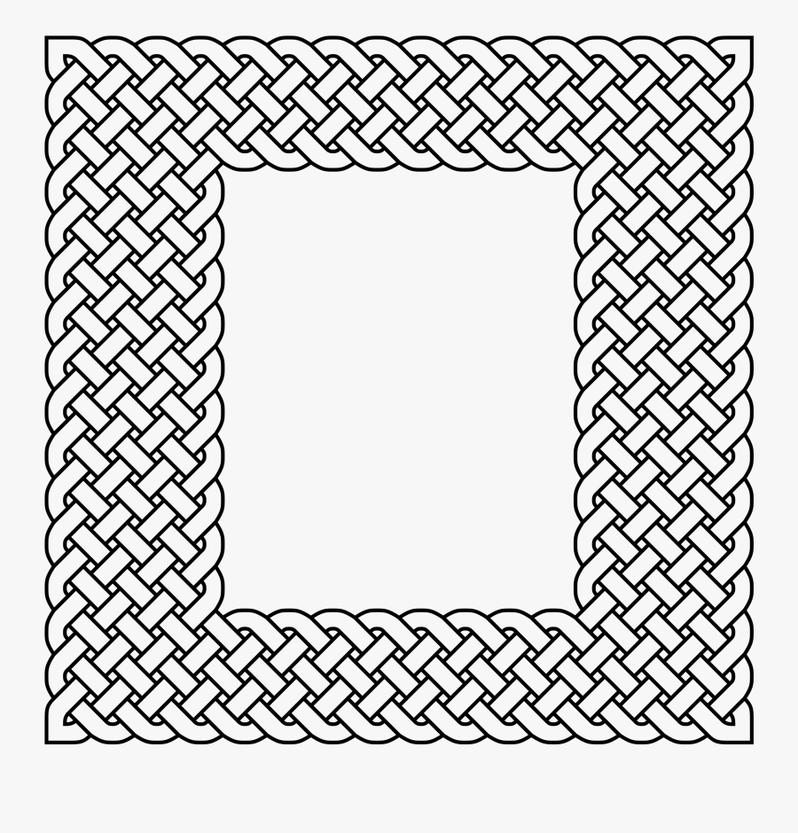Border Belt Clip Arts - Rounded Celtic Knot Border , Free Transparent ...