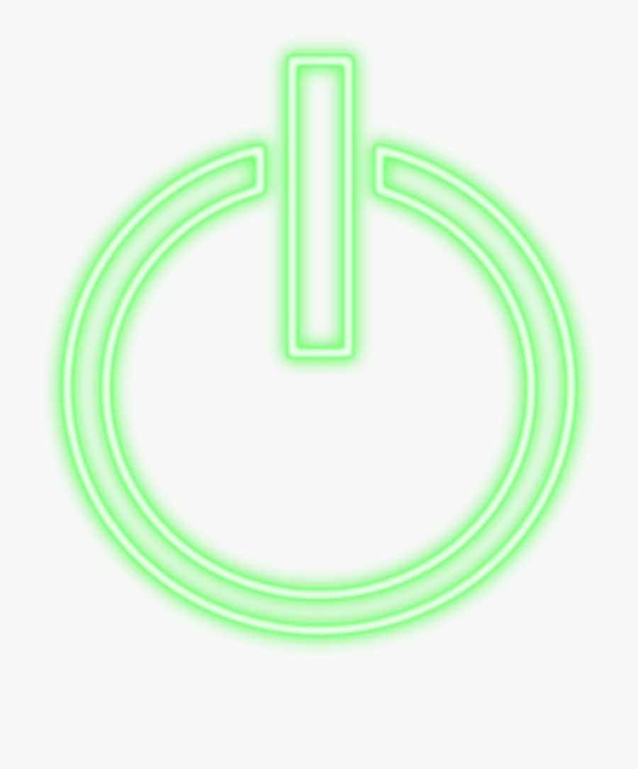 Transparent Power Button Clipart - Neon Power Button Png , Free ...