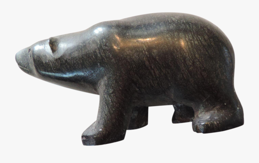 Polar Bear Wood Carving Inuit Figurine - Pig , Free Transparent Clipart ...