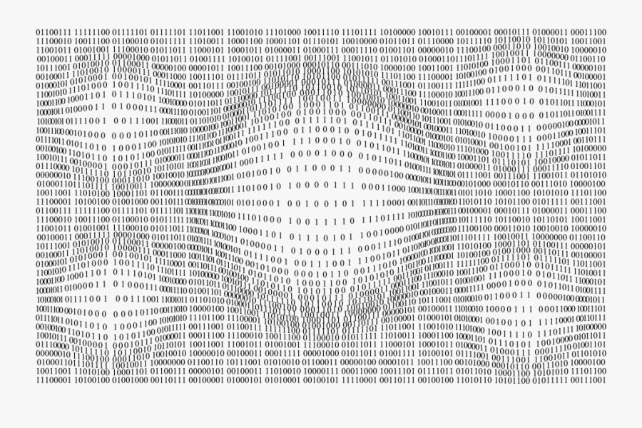 Binary Numbers - Binary Numbers Black & White Png , Free Transparent ...