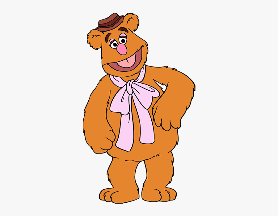 How To Draw Fozzie Bear From The Muppet Show - Drawing Fozzie Bear ...