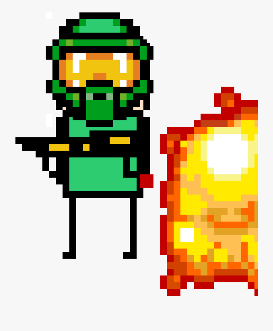 Transparent Flamethrower Clipart - 8 Bit Explosion Png , Free ...