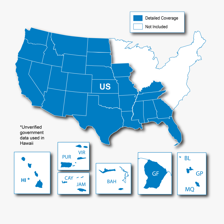 Garmin Lower 49 States , Free Transparent Clipart - ClipartKey