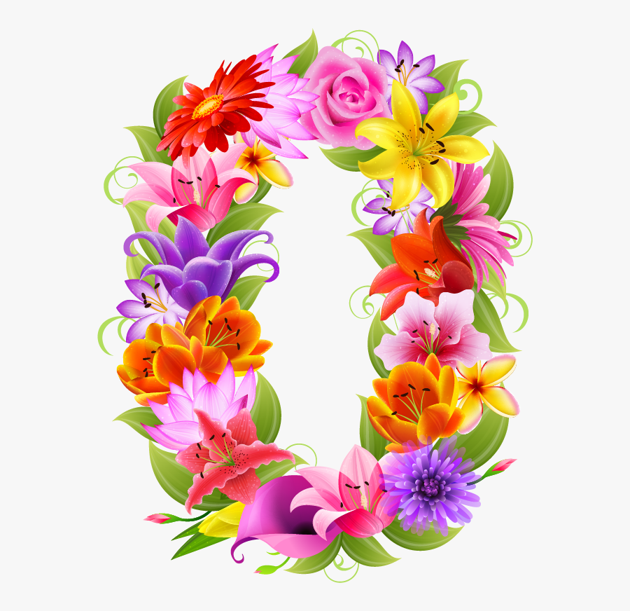 Flower Number 0 Clip Art , Free Transparent Clipart - ClipartKey