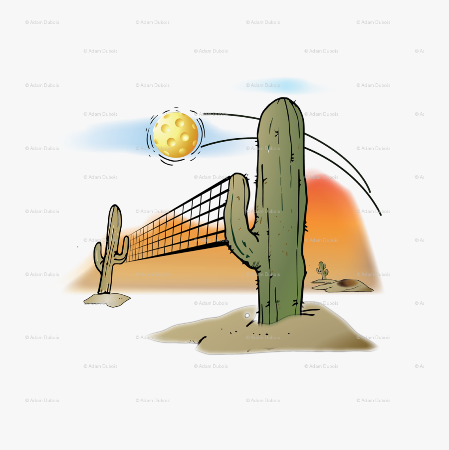 Pickleball Net Arizona Fabric - Hedgehog Cactus , Free Transparent ...