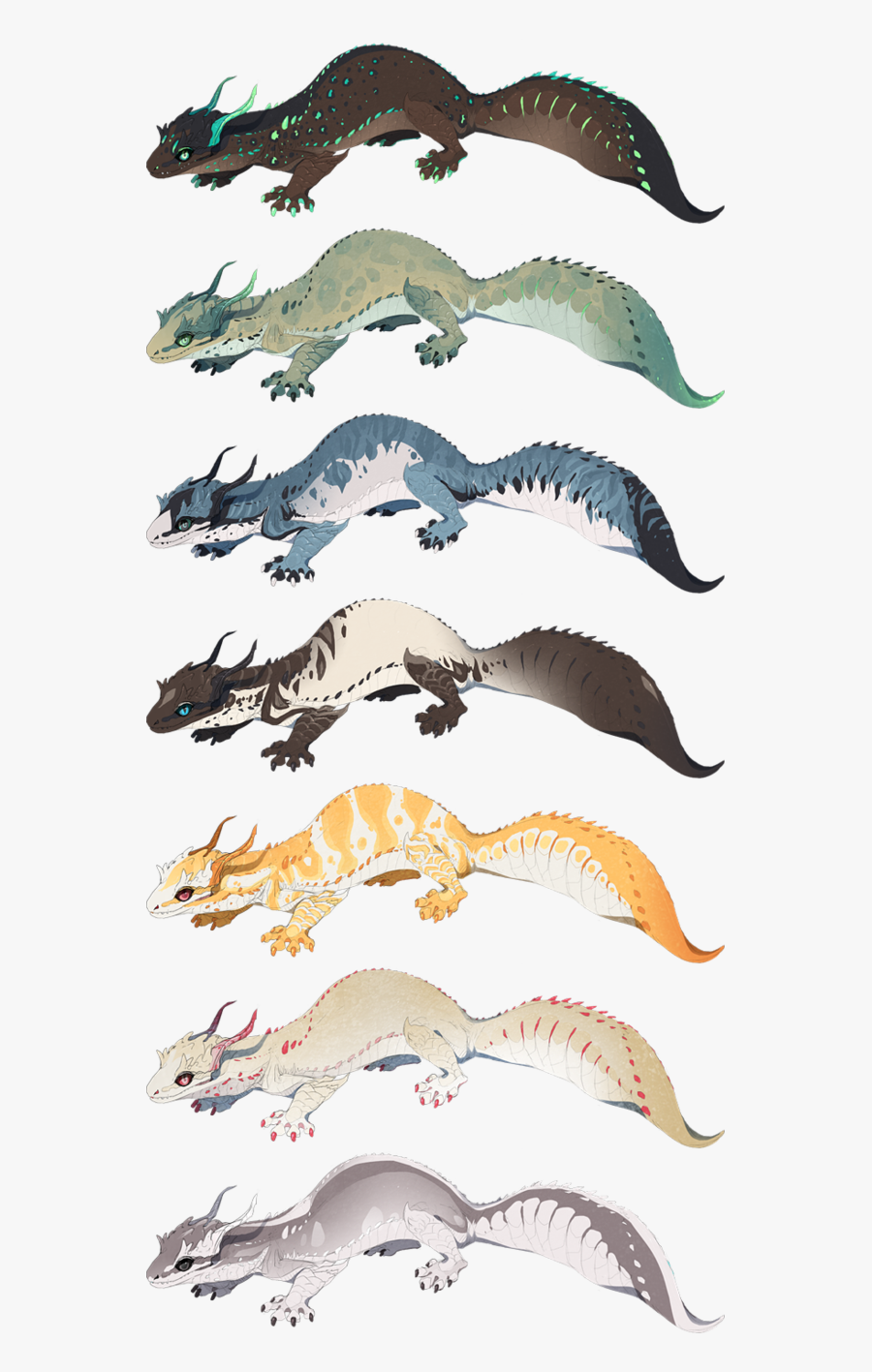 Gecko Dragon Art , Free Transparent Clipart - ClipartKey