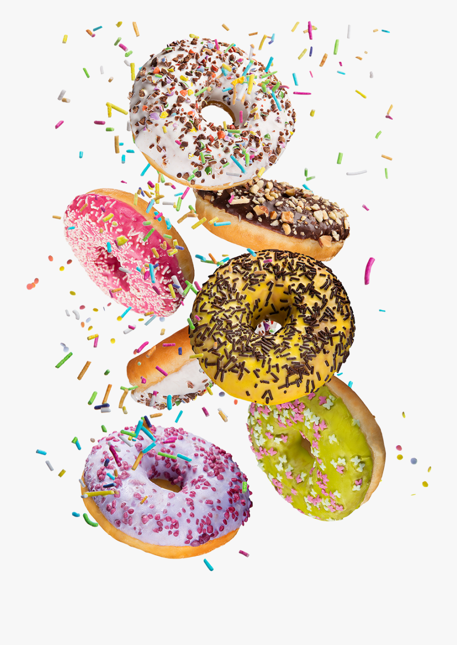 Donuts Falling , Free Transparent Clipart - ClipartKey