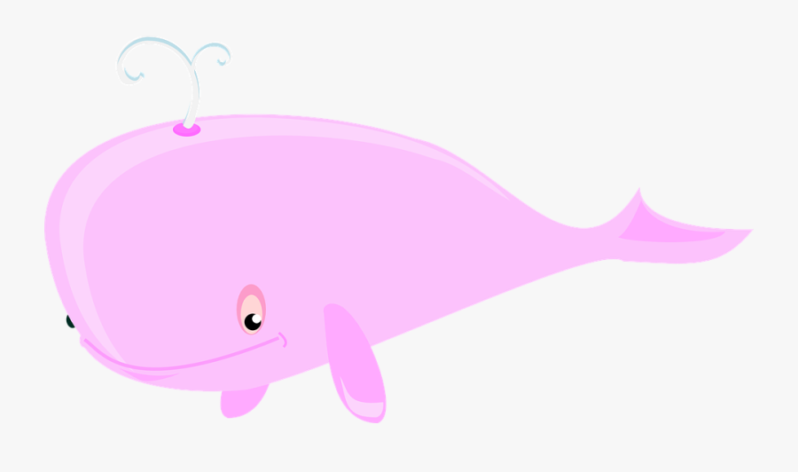 Whale, Pink, Sea, Ocean, Cartoon, Fish, Cute, Smile - Cartoon Whale ...