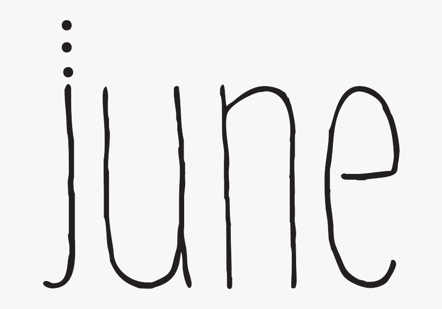 June - Line Art , Free Transparent Clipart - ClipartKey