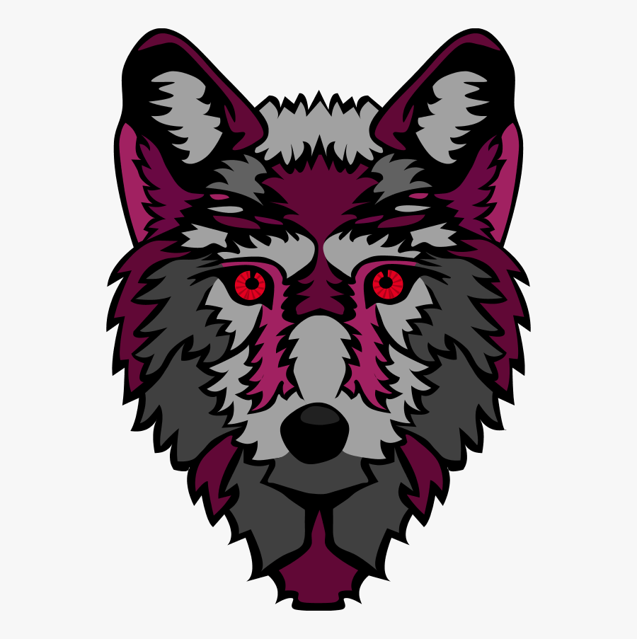 Head Stylized Vector Clip - Animated Wolf Face Png , Free Transparent ...